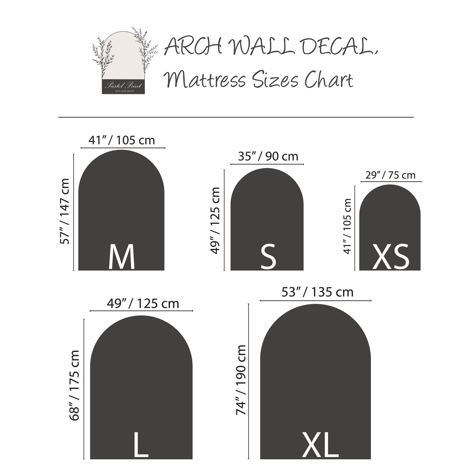 Layered Arch Wall Decal Arch Wall Decal Bed Arch Decal Boho - Etsy