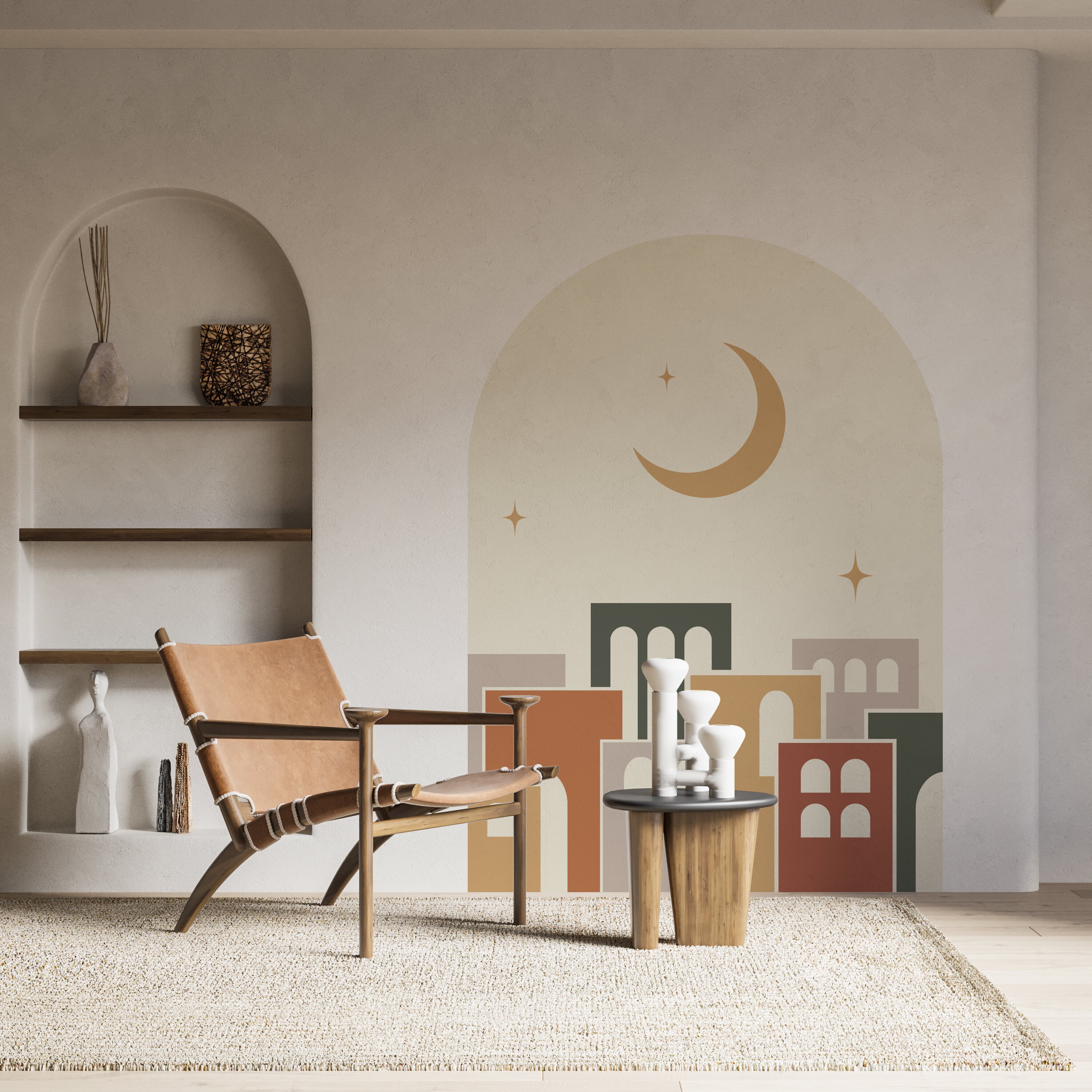 Arch Wall Decal Bed Arch Decal Living Room Wall Decal Etsy