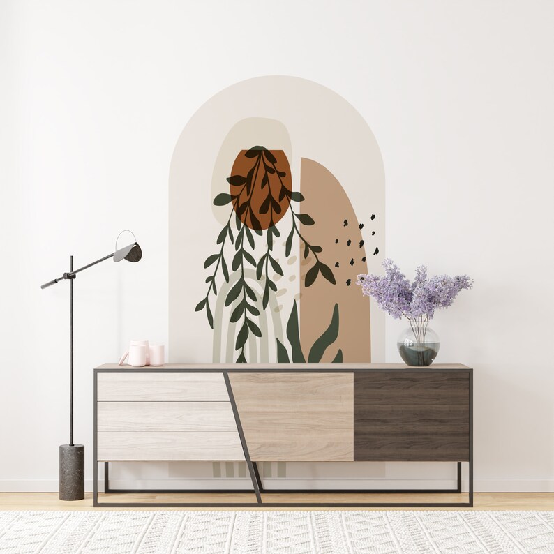 Flower Wall Decals Wall Arch Decal Floral Wall Decals - Etsy