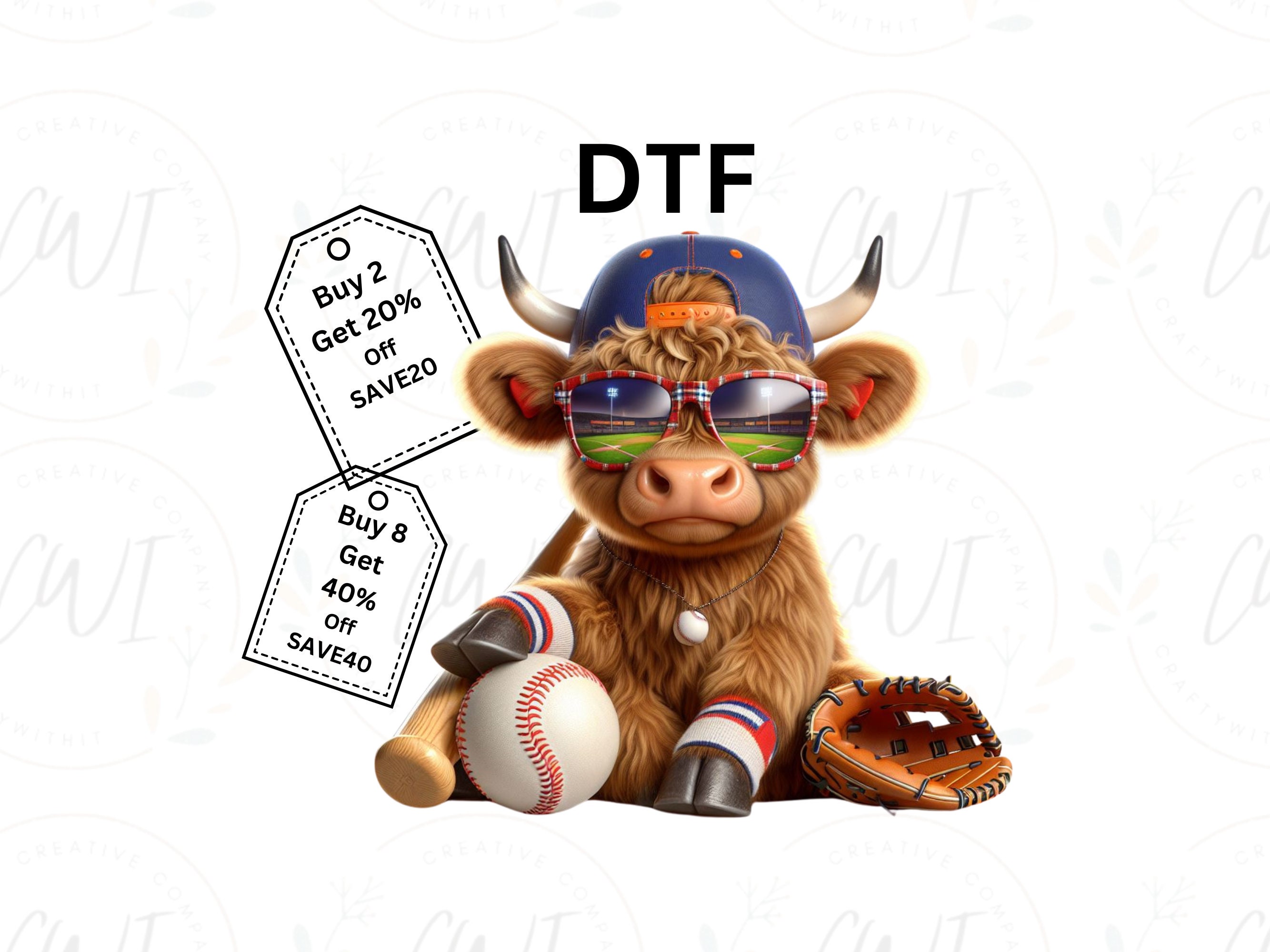 Highland Cow, Baseball Cow Shirt, Design Cute Cow, Clipart Cow Ready ...