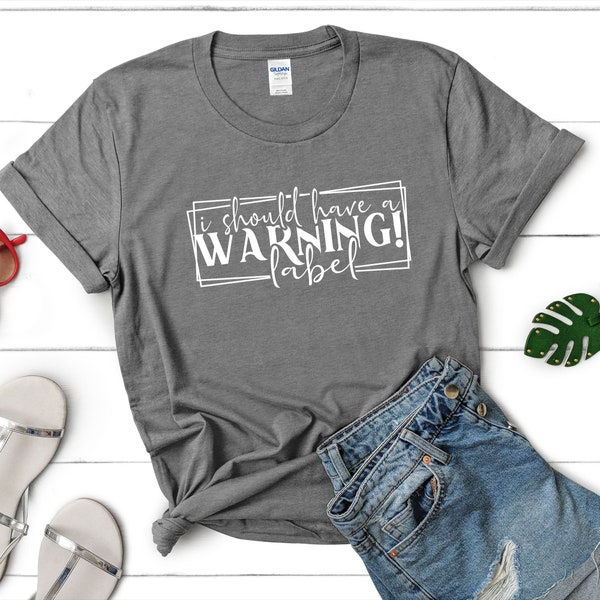 Warning Label Shirt - Etsy