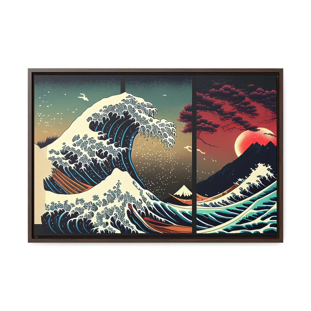 Japanese Art the Great Wave at Kanagawa Poster Katsushika - Etsy
