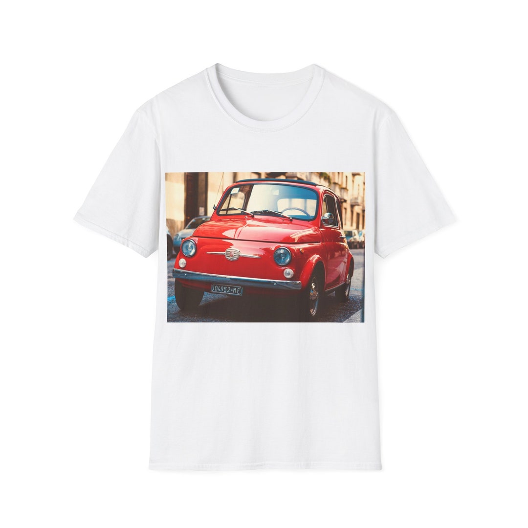 Classic Fiat 500 T-shirt, Fiat 500, Vintage Car Fan Gift, Classic Car ...