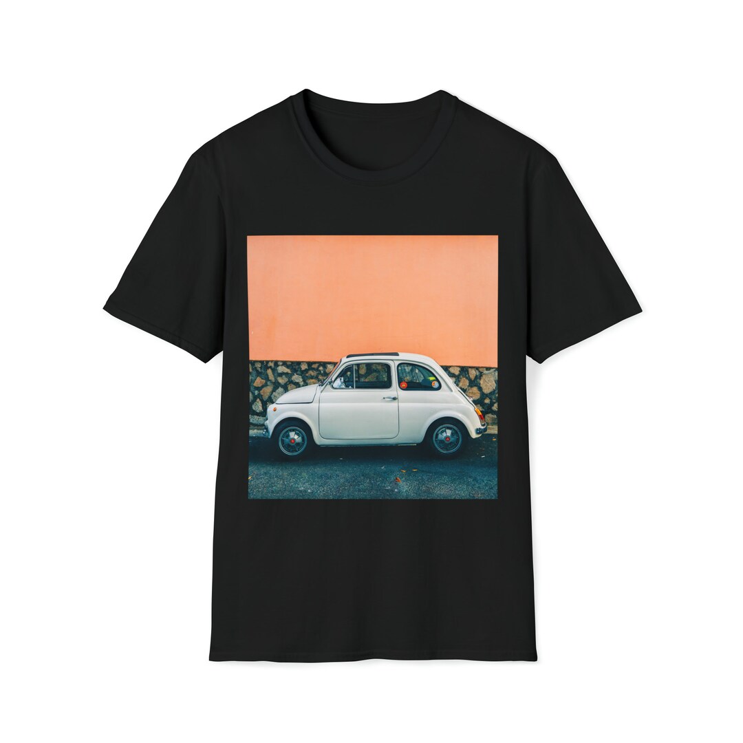 Classic Fiat 500 T-shirt, Fiat 500, Classic Car Fan Gift, Italian Car ...