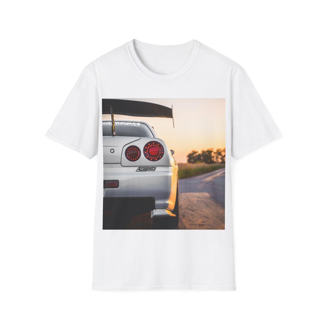 Nissan Skyline GT-R R34 T-shirt, JDM, Nissan GTR, Nissan Skyline ...