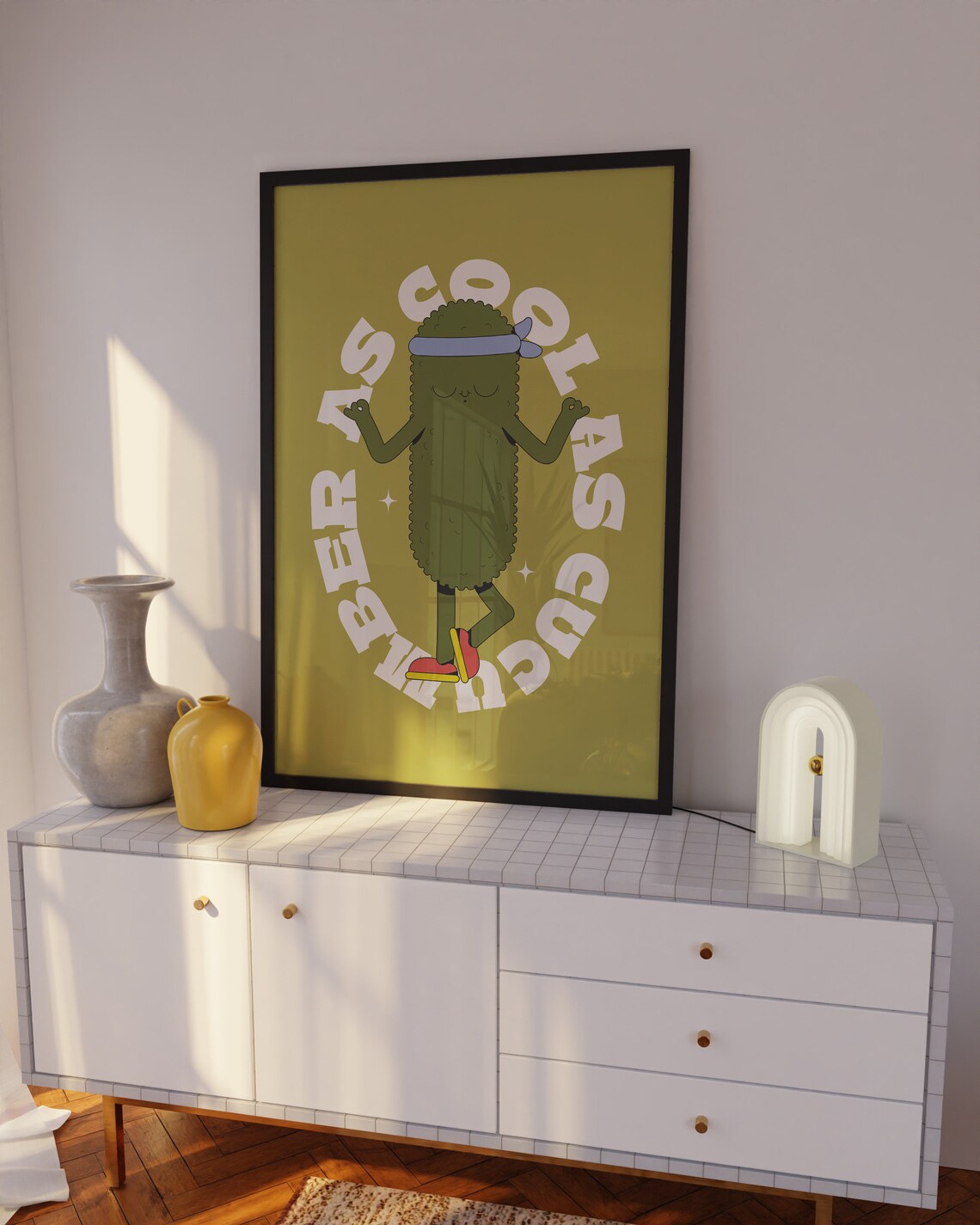 As Cool as Cucumber: Digital Download Printable Art. Cute Retro Poster ...