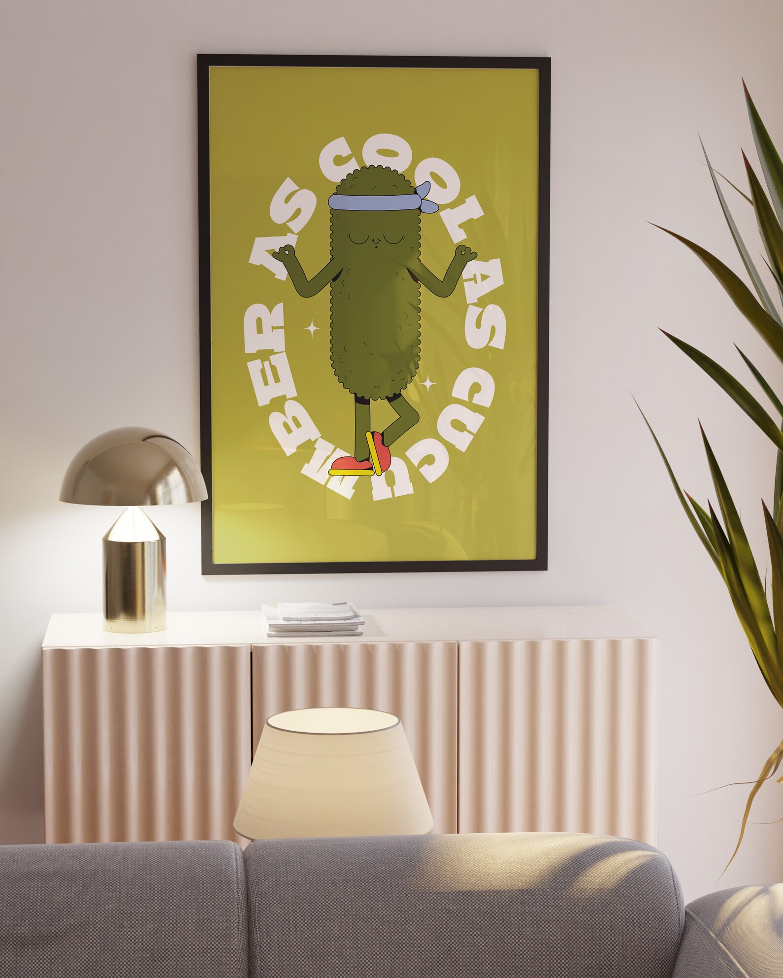 As Cool as Cucumber: Digital Download Printable Art. Cute Retro Poster ...
