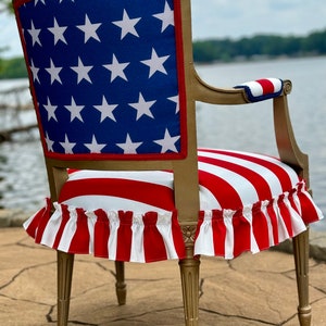 Custom Order Only - Patriotic Chair - Etsy