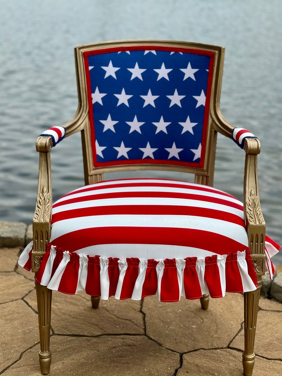 Custom Order Only - Patriotic Chair - Etsy