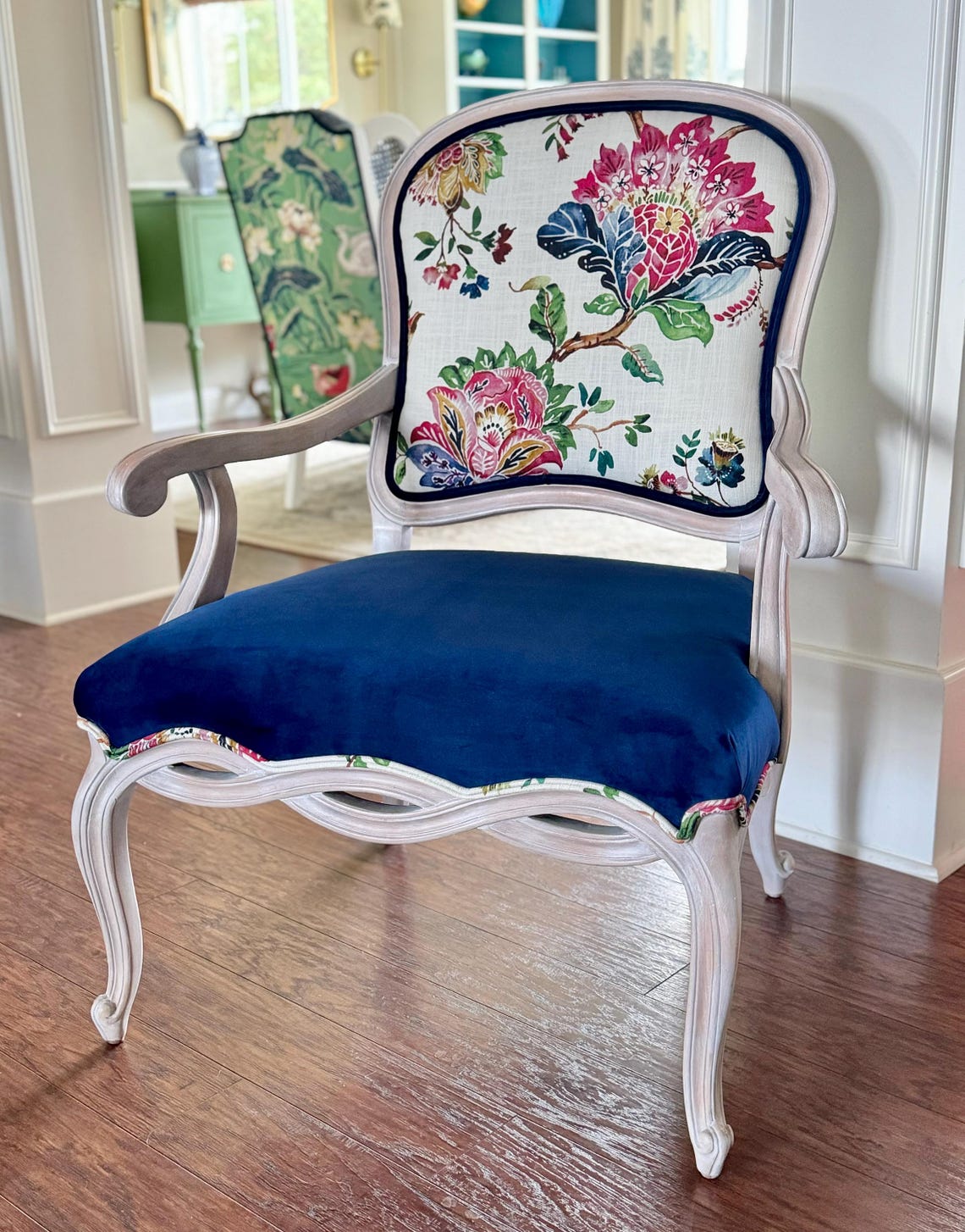 Custom Order Only Trellis Back Armchair - Etsy