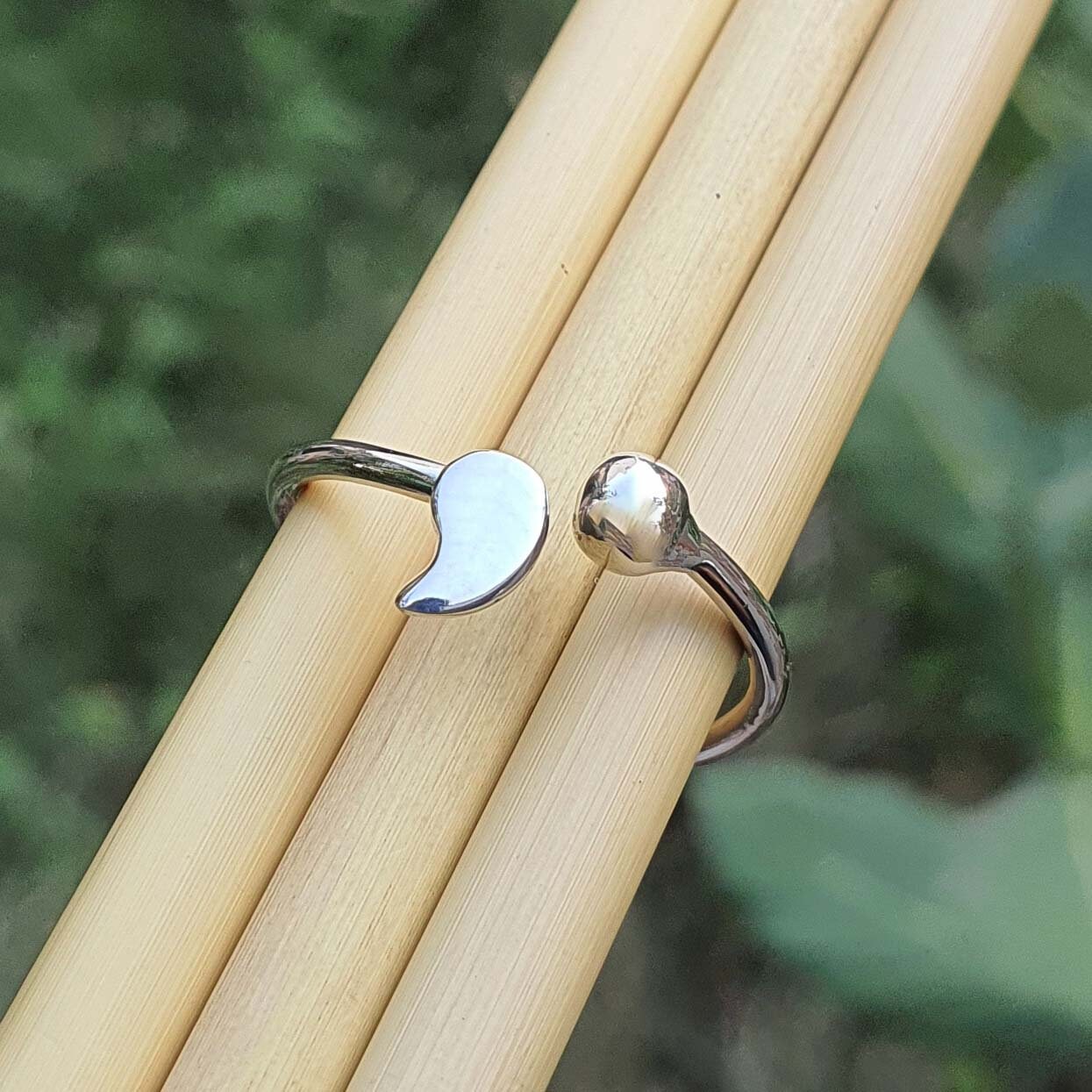 Semi Colon Ring Adjustable Ring Sterling Silver Ring Semicolon Ring ...