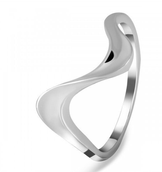 Surf Wave Ring Sterling Silver Beach Jewelry Solid Silver Ring Ocean ...
