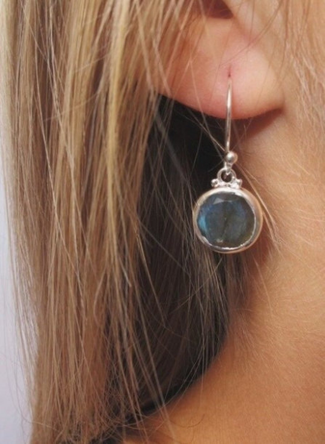 Boucles d'oreilles Labradorite Dangle 925 Sterling Silver - Etsy France