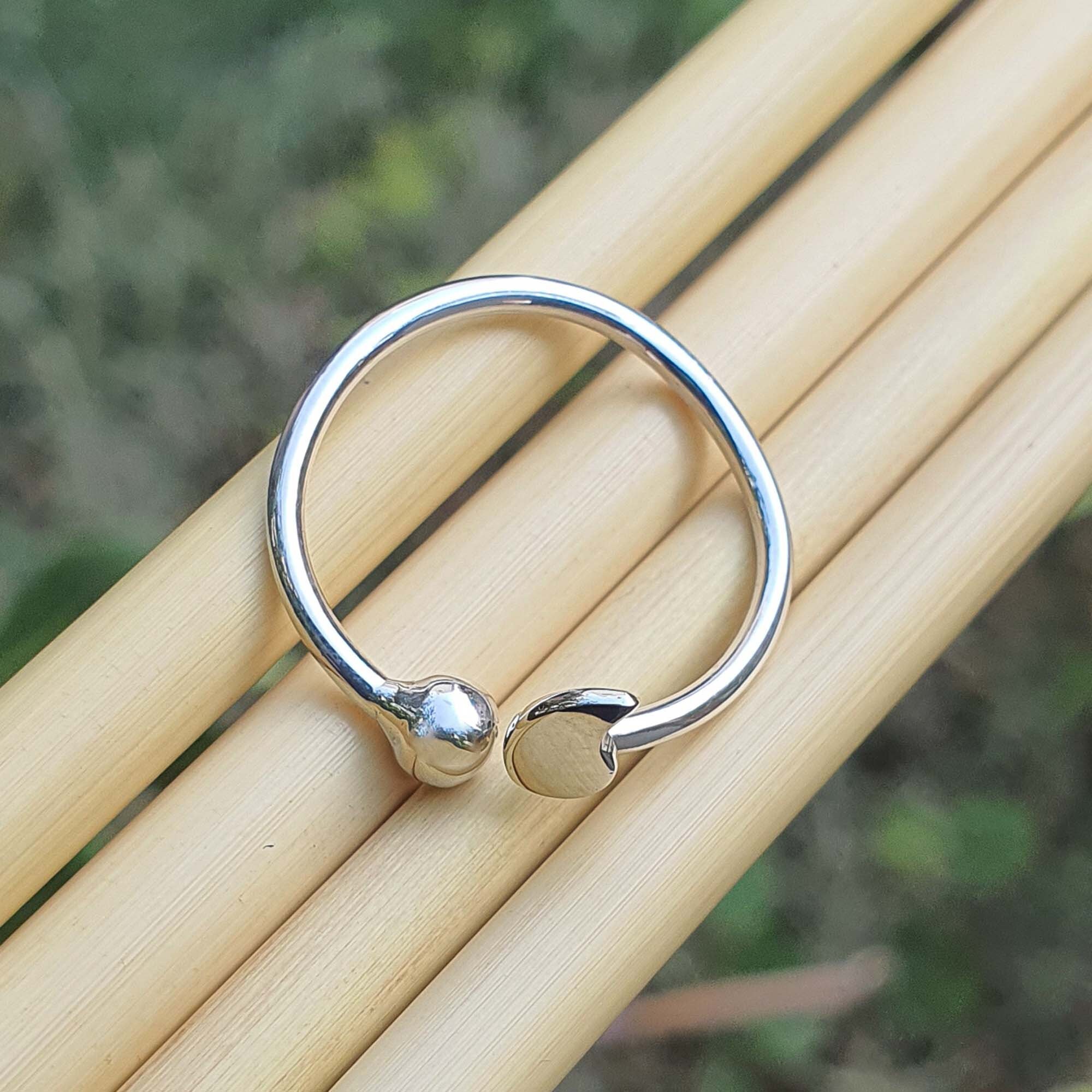 Semi Colon Ring Adjustable Ring Sterling Silver Ring Semicolon Ring ...