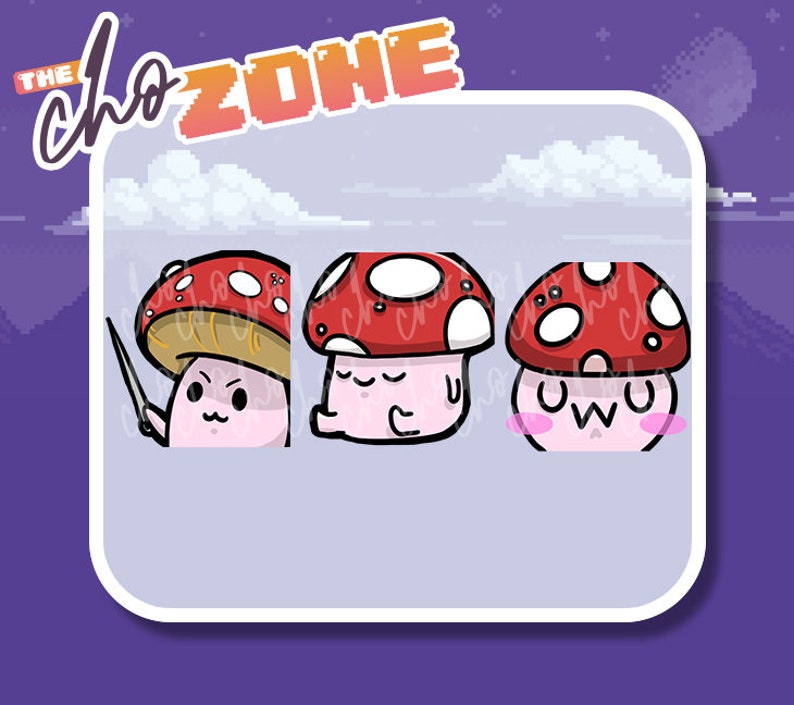 Twitch | Discord Emotes Pack (3) MUSHROOM SET - Etsy