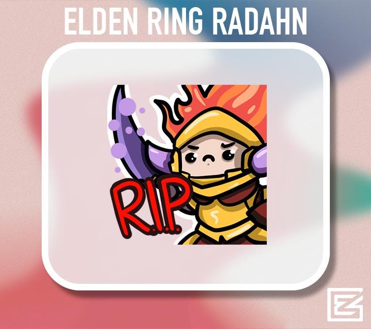 ELDEN RING 5 Set EMOTE Ranni Radahn Mesmer Malenia Twitch | Discord ...