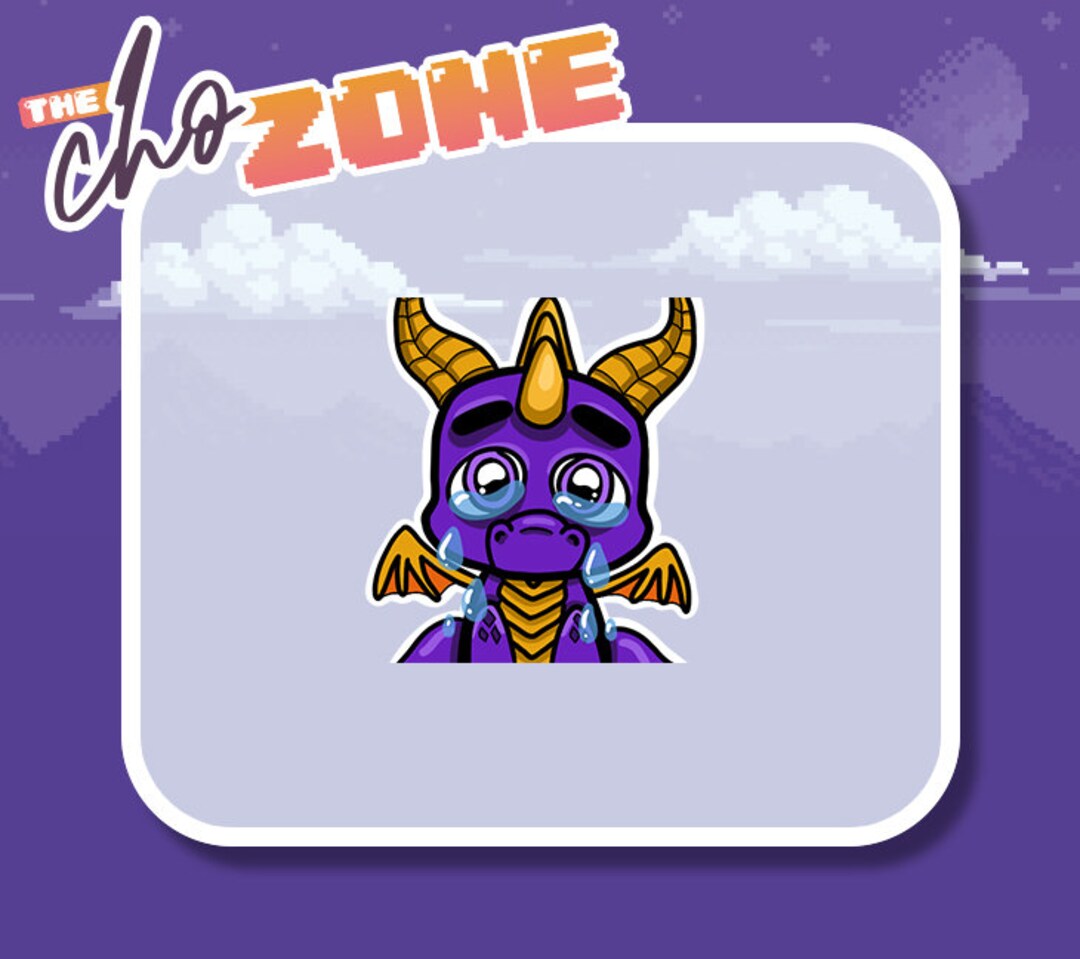 SPYRO SAD PS1 Retro Gaming Twitch Emote | Discord Emotes - Etsy