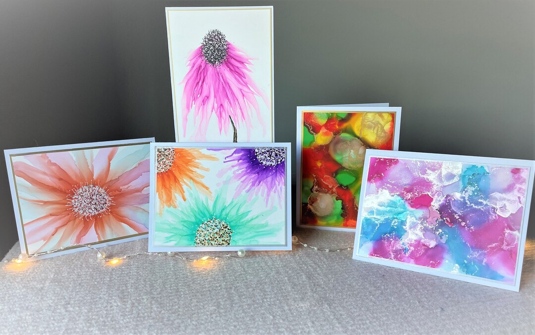 Hand Painted Note Cards and Envelopes Set of 10, All Original Paintings ...
