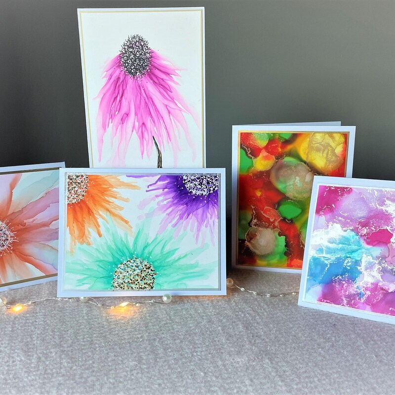 Hand Painted Cards - Etsy