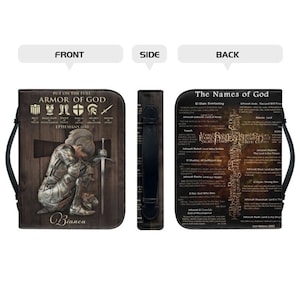 Personalized "armor of God" Bible Cover: Faux Leather Christian Gift - Etsy
