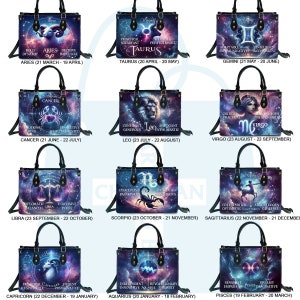 Customizable Astrological Elegance Leather Handbag – Tailor-made by ...