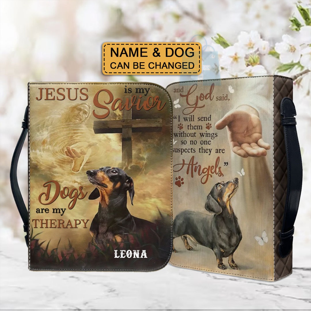 Customizable Dachshund-themed Bible Cover - Faith & Furry Companions ...