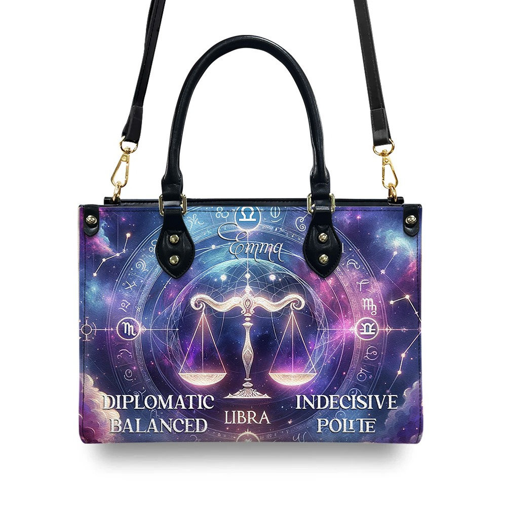 Customizable Astrological Elegance Leather Handbag – Tailor-made by ...