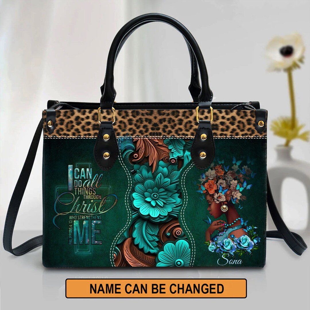 Christianartbag Handbags, I Can Do All Things Through Christ Leather ...