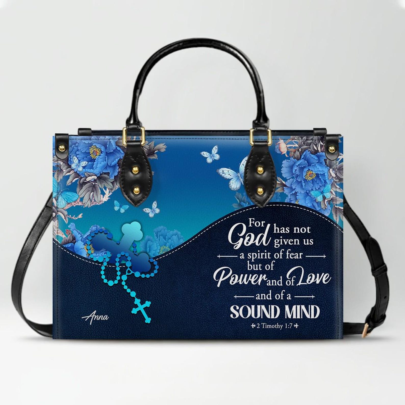 Personalized Christian Leather Handbag - Inspirational Faith Purse - Etsy