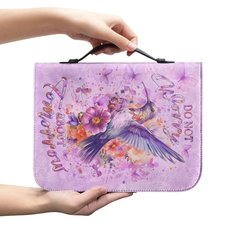 Personalized Hummingbird Bible Cover: Floral Faux Leather Christian ...