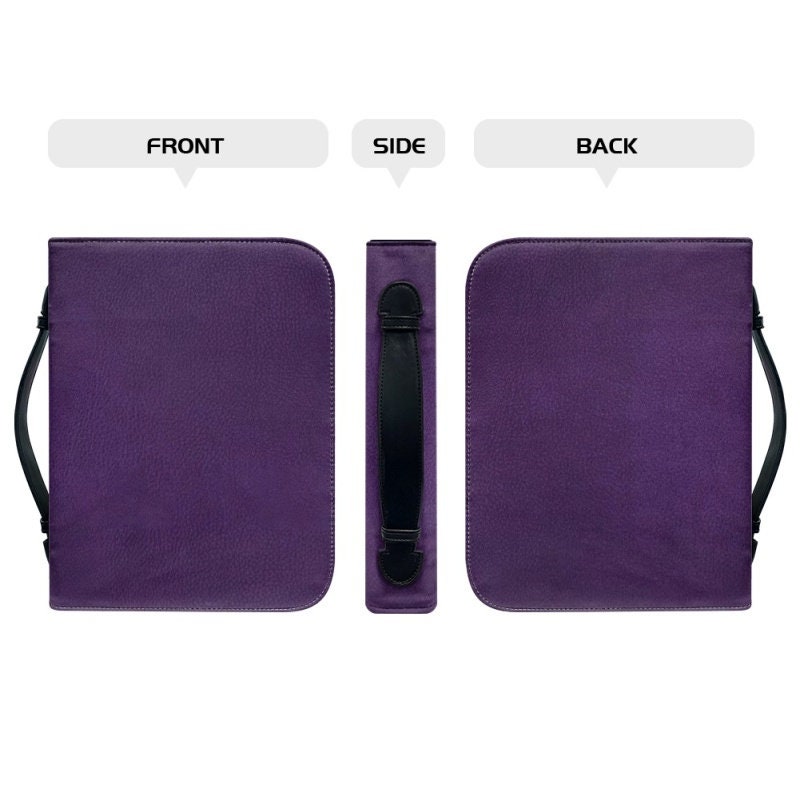 Personalized Faux Leather Bible Cover: Christian Gift With Shoulder ...