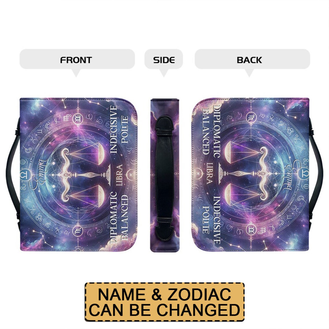 Customizable Astrological Elegance Leather Handbag – Tailor-made by ...