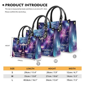 Customizable Astrological Elegance Leather Handbag – Tailor-made by ...