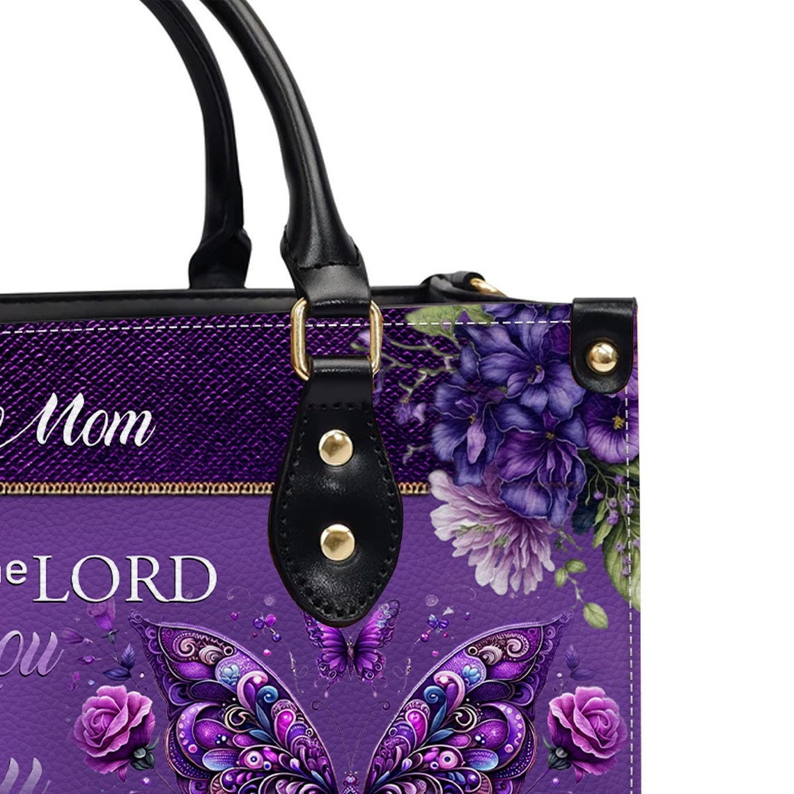 Custom Engraved Leather Handbag - Elegance & Faith Combined ...