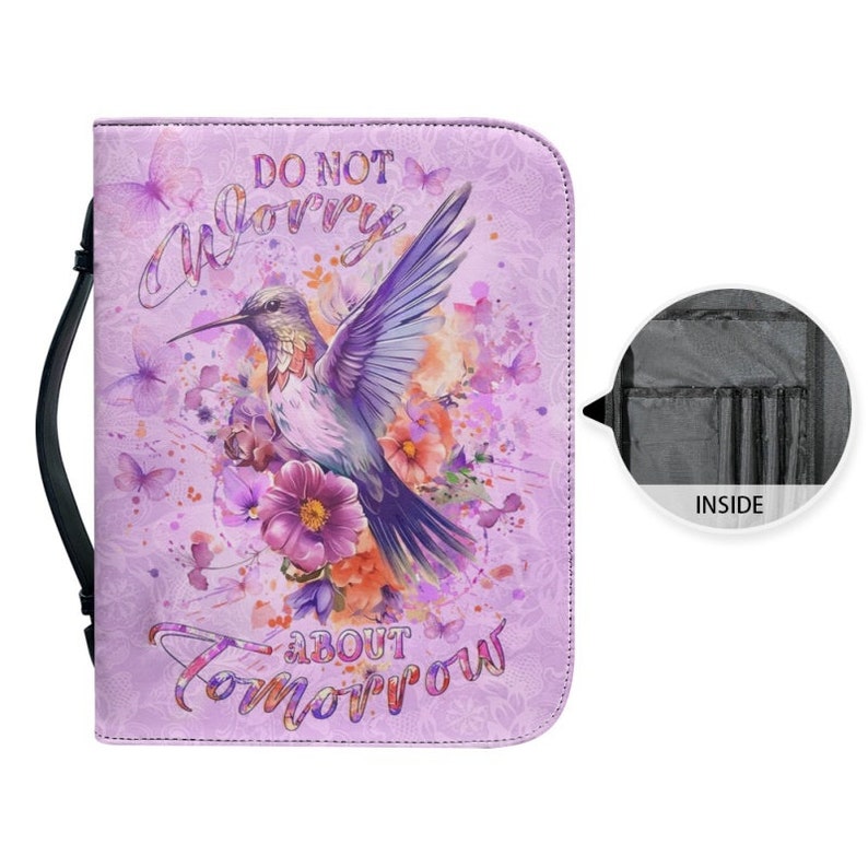 Christianartbag Bible Cover, Do Not Worry About Tomorrow Bible Cover ...