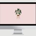 Boho Minimalist Plant Desktop Wallpaper for Mac | MacBook Wallpaper ...