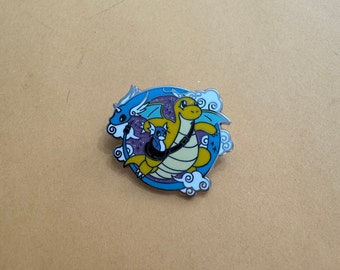 Dragonite Dragonair Dratini Pokemon Enamel Pin, Lapel Pin, Hat Pin - Etsy