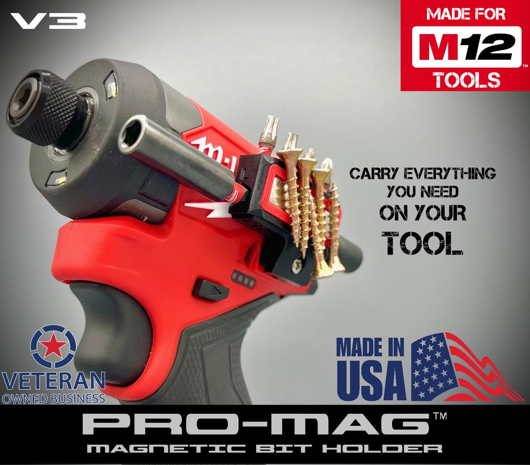 Milwaukee M12 Gen-2 & Gen-3 FUEL Pro-mag™ V3.0 Upgraded Magnetic Bit ...