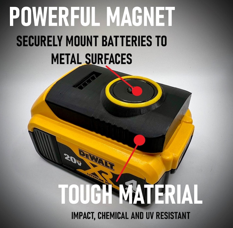 Dewalt Mag-mount™ PRO Magnetic Battery Wall Mount made in - Etsy