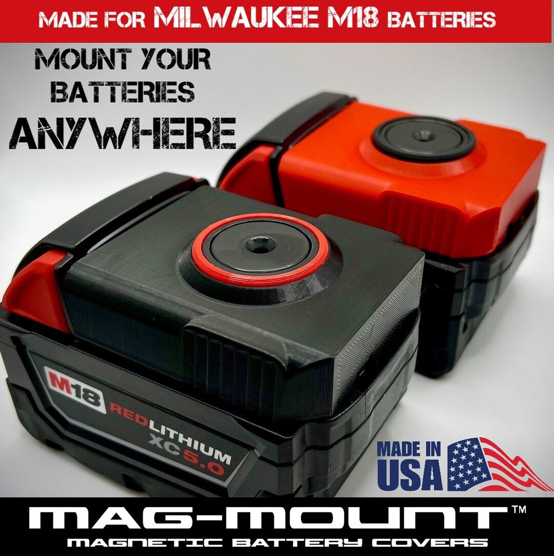 Milwaukee M18 Mag-mount™ PRO Magnetic Battery Mount With Magnetic Wall ...