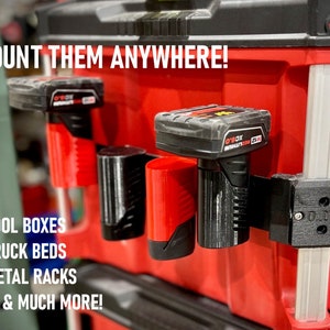 Milwaukee M12 Mag-mount™ Magnetic Battery Mount / Cover *made in USA ...