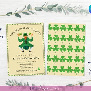 St. Patrick's Day Party Invitation Template, Funny St Patricks Invite ...