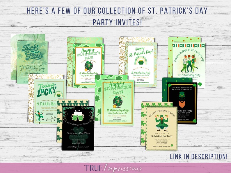 St. Patrick's Day Party Invitation Template, Funny St Patricks Invite ...