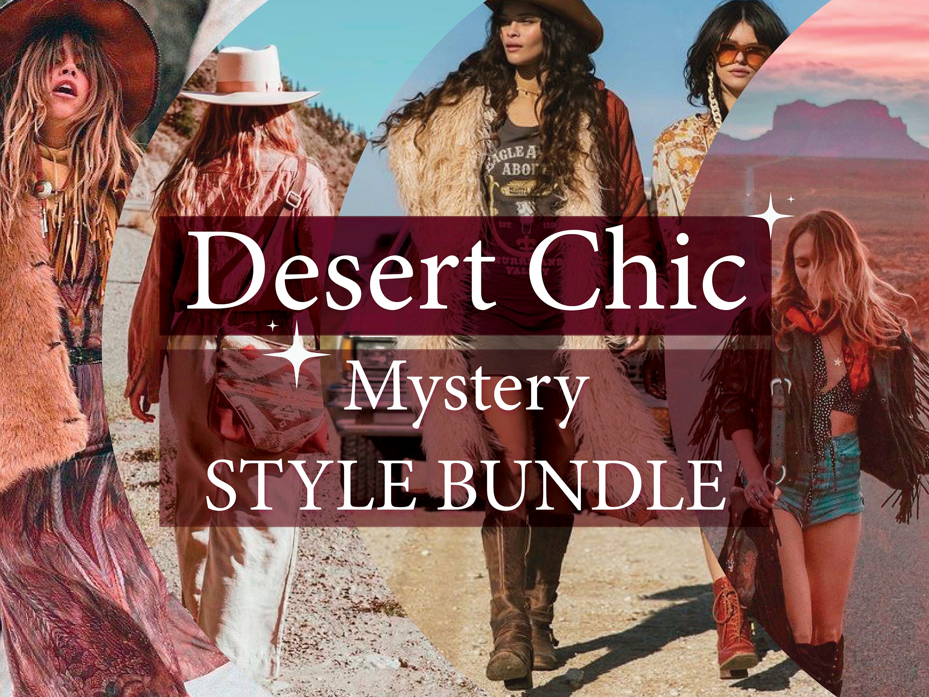 Desert Chic Mystery Style Bundle. Boho Cowboy Cowgirl Bedouin Aesthetic ...
