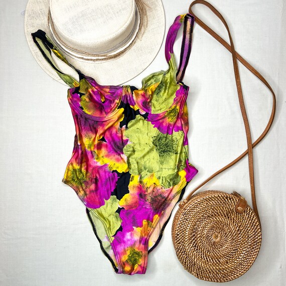 Vintage Naturana One Piece Swimsuit Bañador 60s 70s… Gem