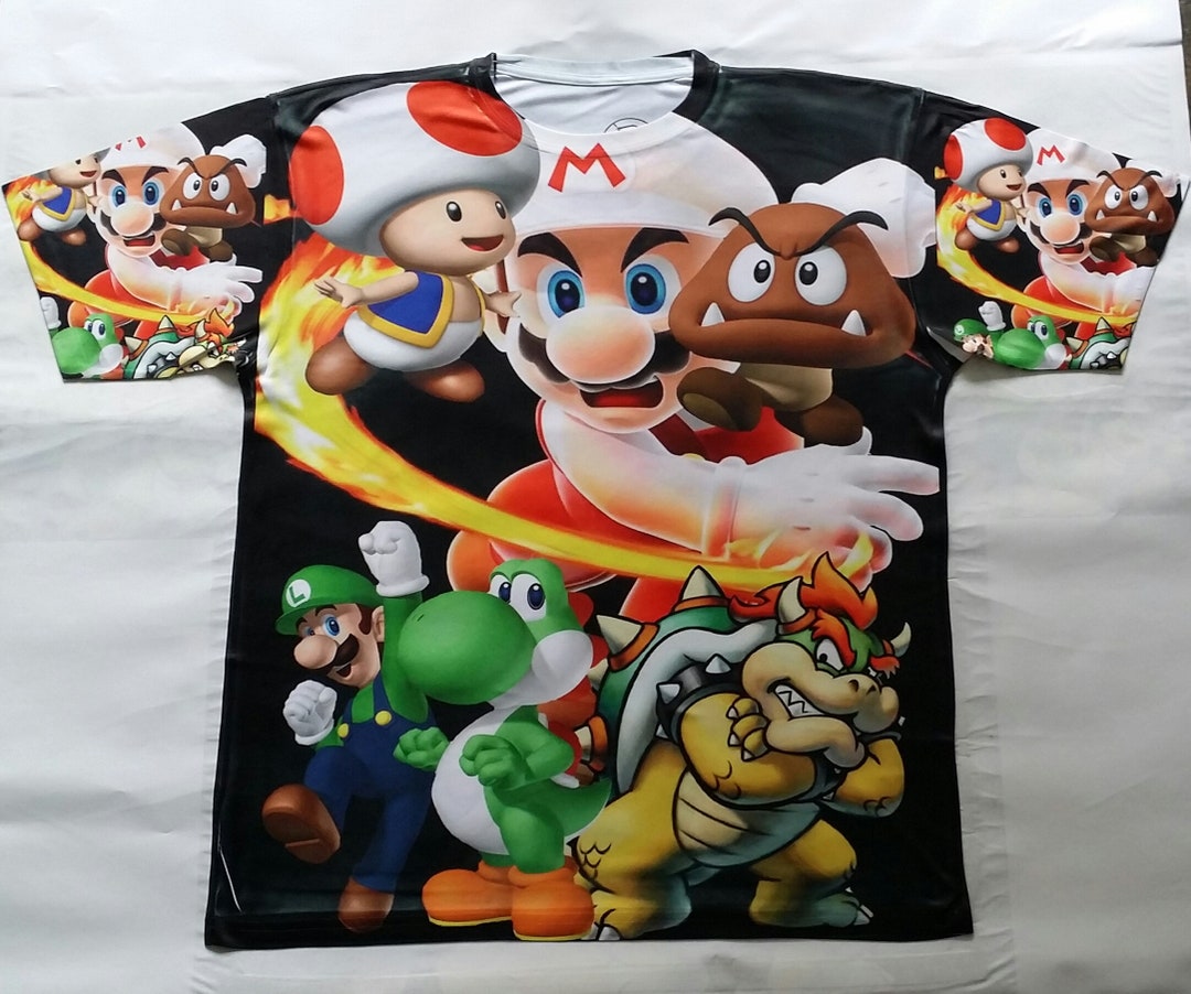 Super Mario Sublimation T-shirt - Etsy