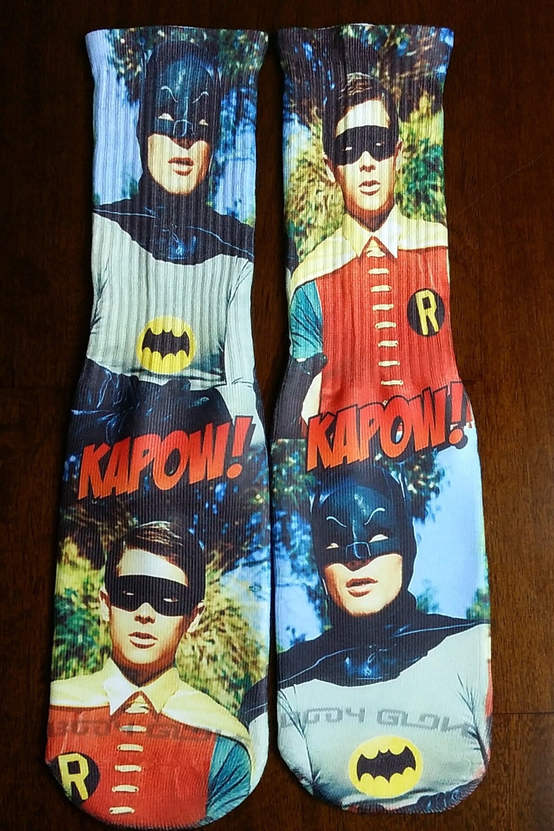 Batman and Robin Sublimation Socks - Etsy