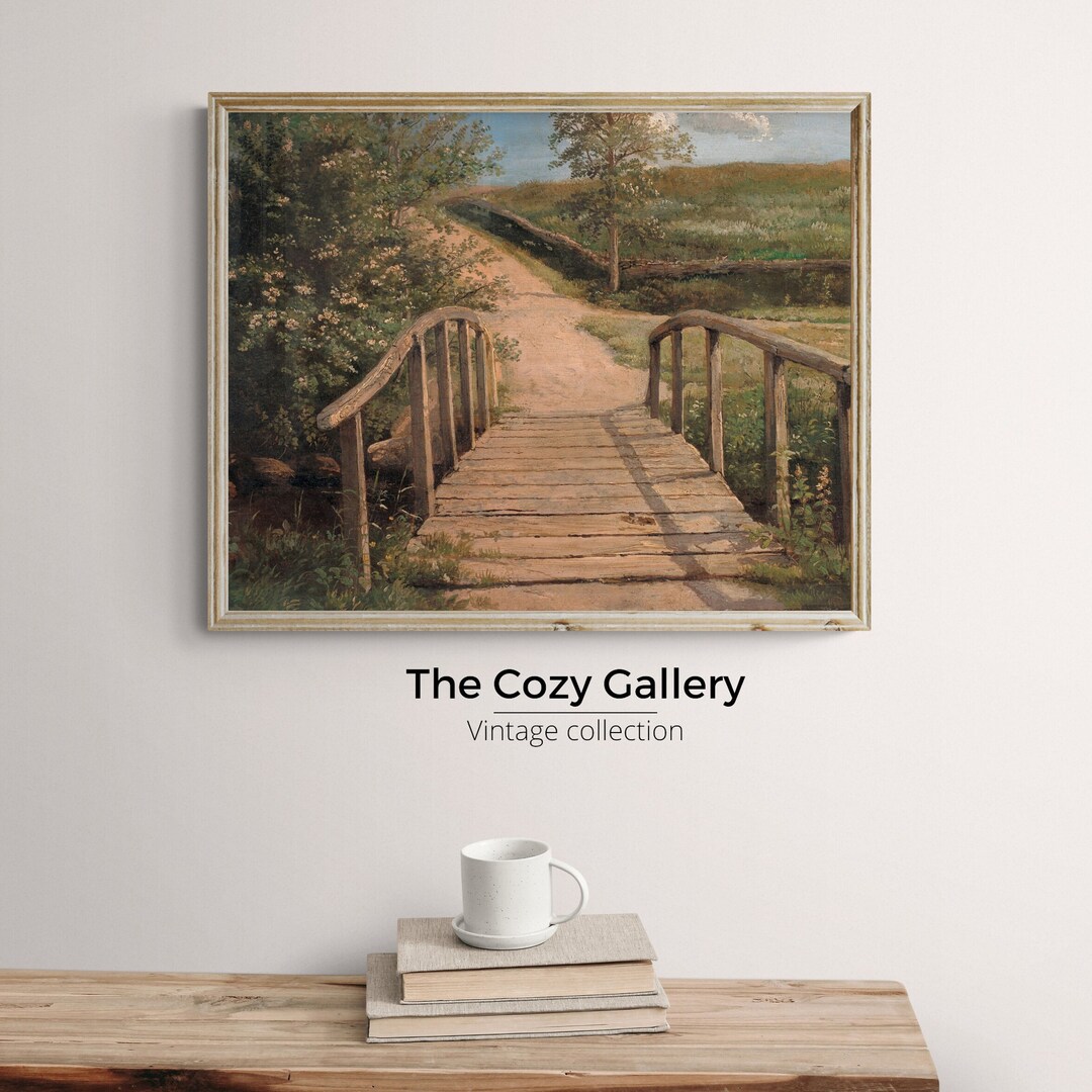 Hold Bridge in a Meadow Printable Art Farmhouse Bridge - Etsy