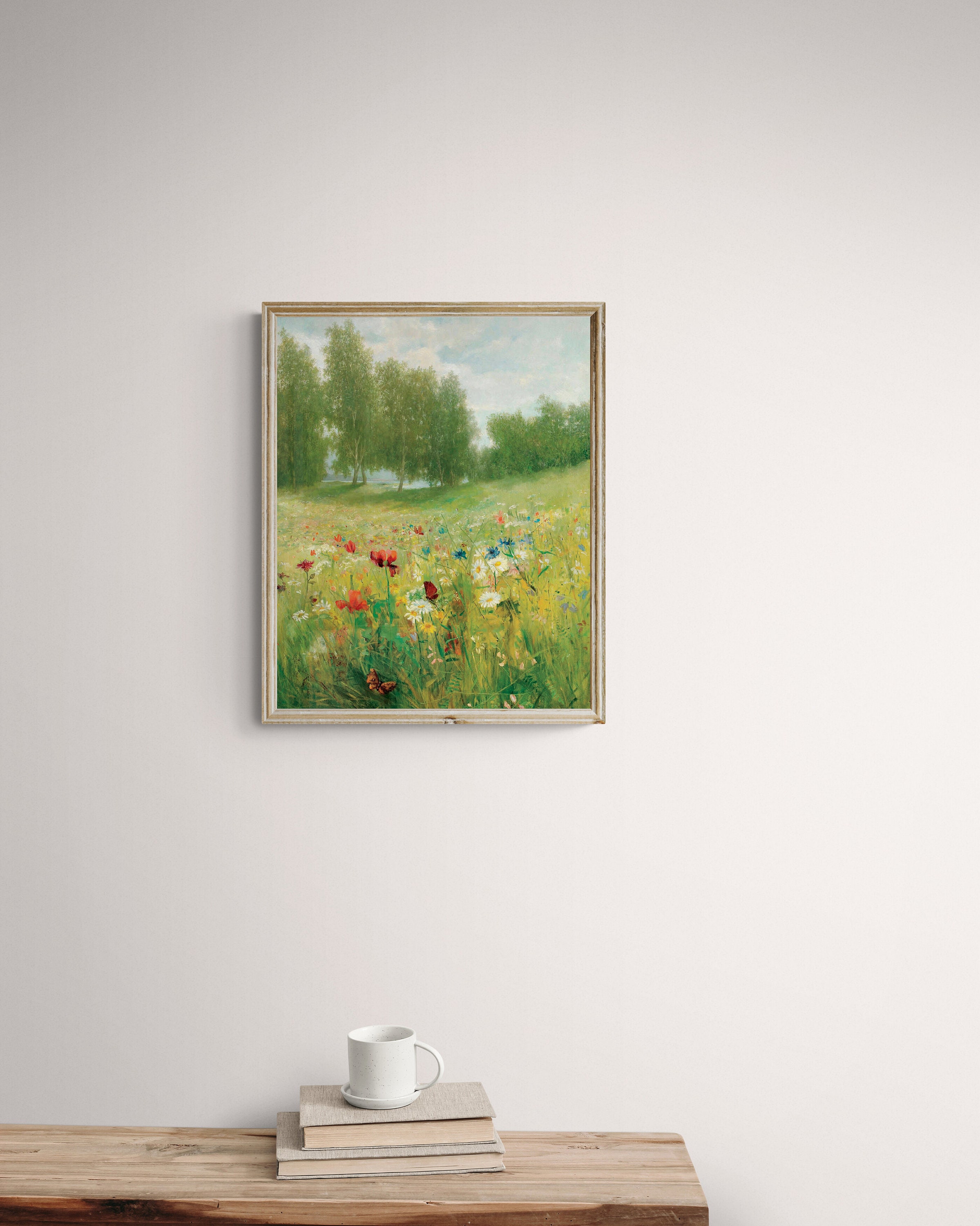 Floral Garden Cottagecore Landscape of Spring Summer Vintage - Etsy