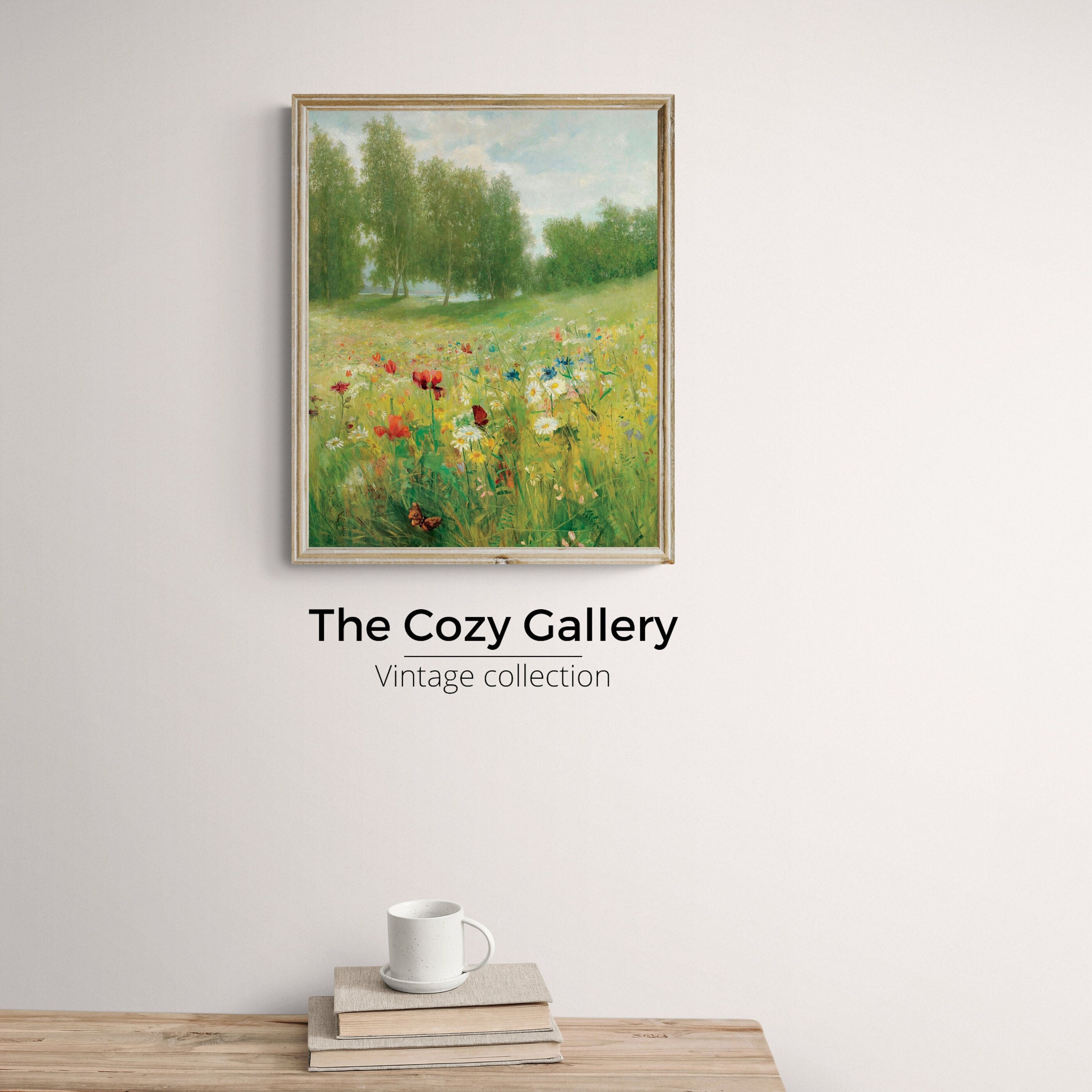 Floral Garden Cottagecore Landscape of Spring Summer Vintage - Etsy